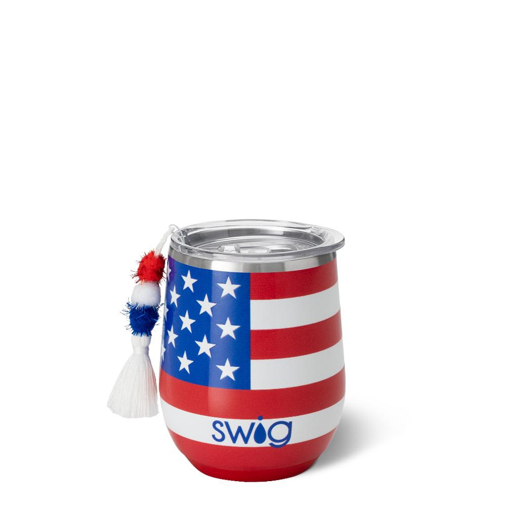 All American Stemless Wine Cup (12oz) - Swig Life Wholesale
