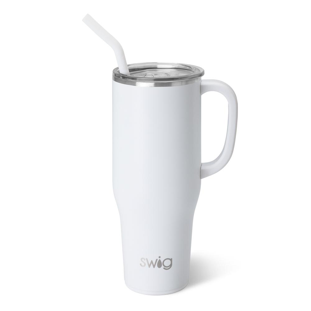 White 40oz Mega Mug - Swig Life Wholesale