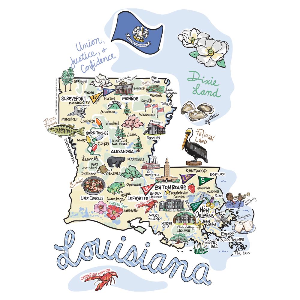 Louisiana Mega Mug 40oz - Swig Life Wholesale