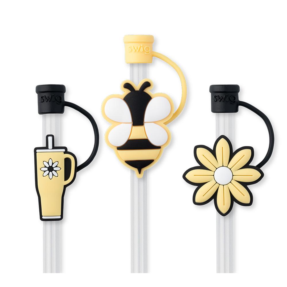 Busy Bee Straw Topper Set - Swig Life Wholesale