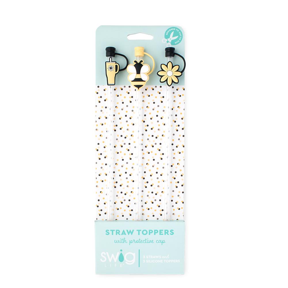 Busy Bee Straw Topper Set - Swig Life Wholesale