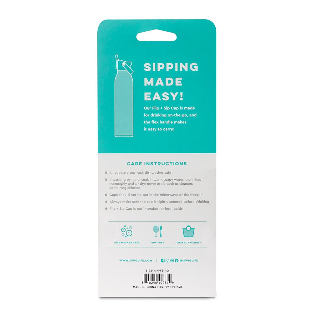 Aqua Flip + Sip Cap (20oz Bottle)